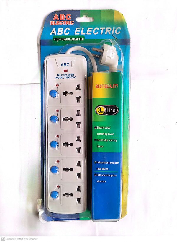 5in1 Multiplug extension cord -3M – DreamMind